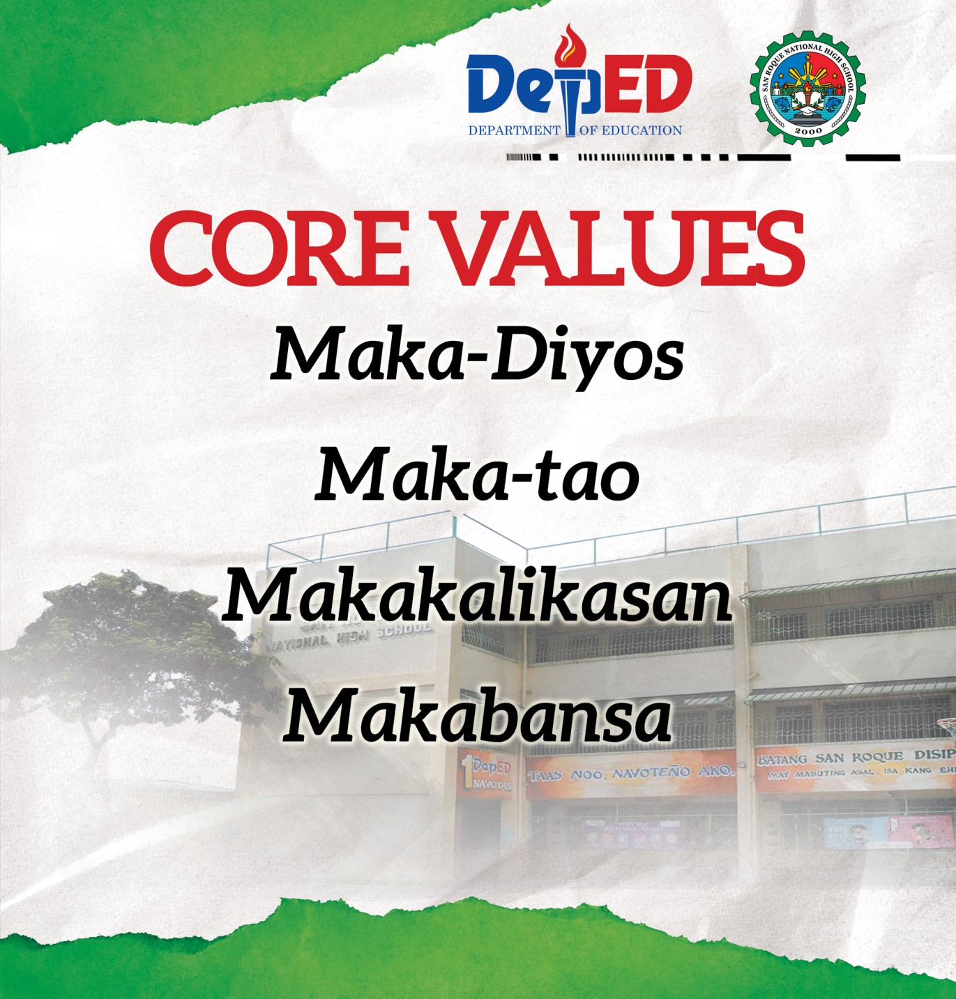 Mission, Vision and Core Values | San Roque NHS